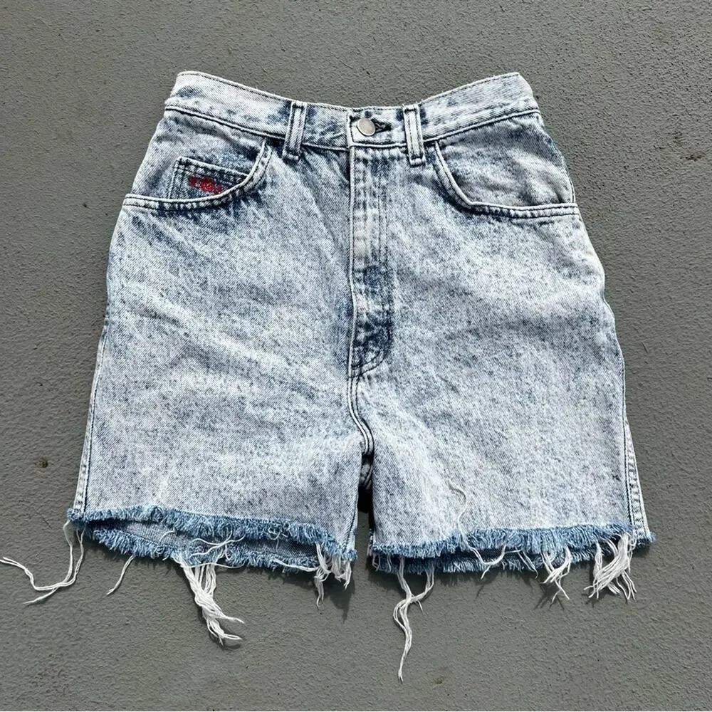 Vintage | Shorts | Vint 8s Congo Traders High Rise Acid Wash Cut Off ...